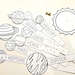 Solar System Model Coloring, DIY Kids Paper Crafts, Kids Coloring, Space STEM Activity ...