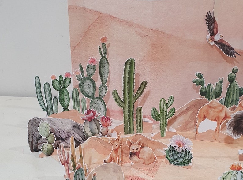 Build a Desert Printable Desert Diorama Desert Play Set - Etsy
