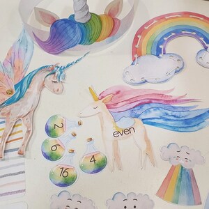 Rainbow Activity Pack, Unicorn Paper Doll Craft Set, Emotions Learning ...