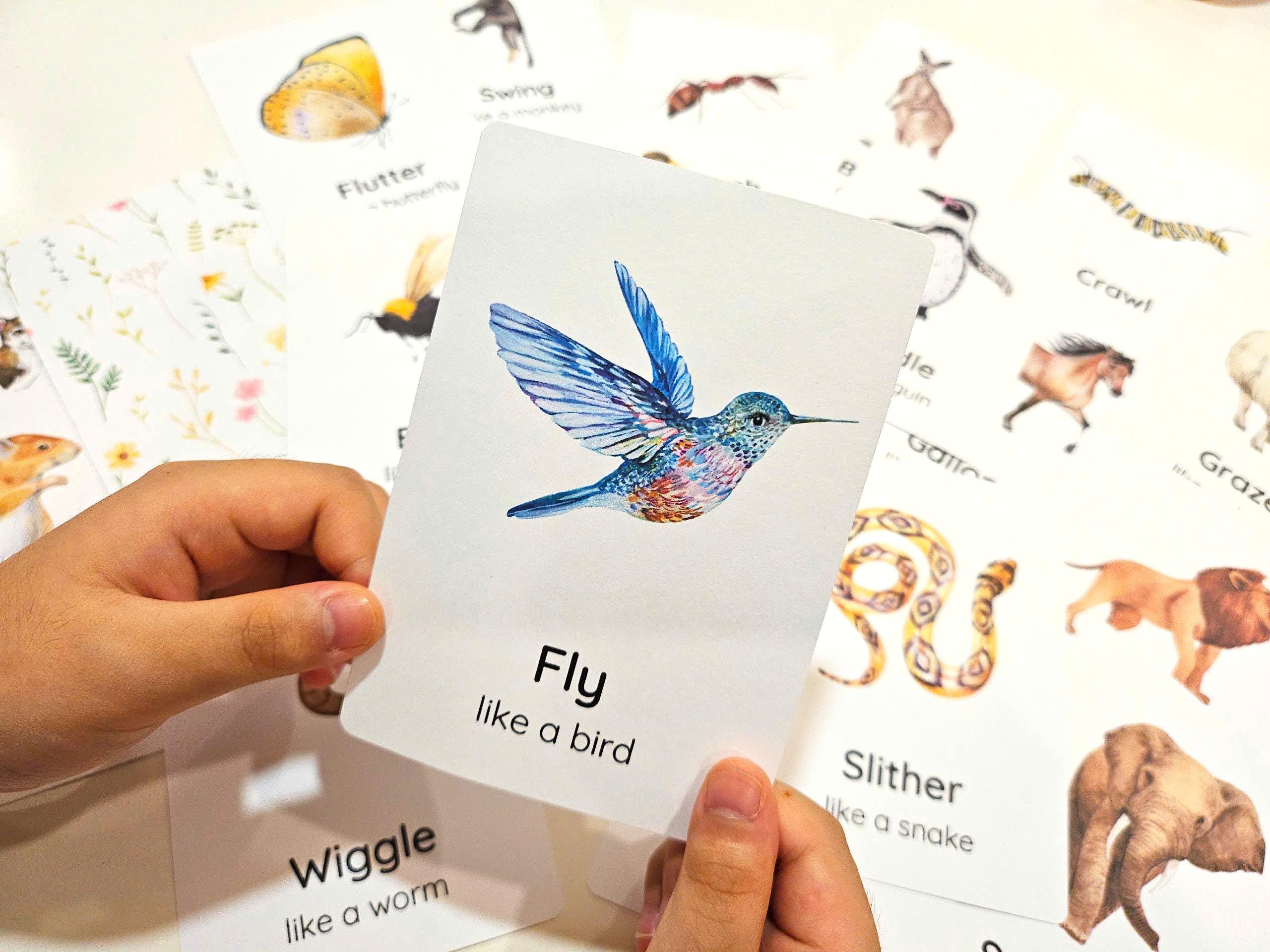 20 Animal Movement Cards, Movement Activity, Action Cards, Circle Time ...