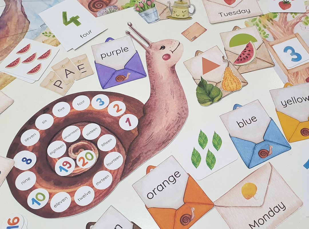 Snail Activity Pack, Snail Anatomy, Number Chart, Days of the Week ...