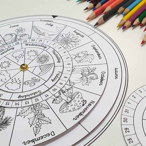 Calendar Wheel - Etsy