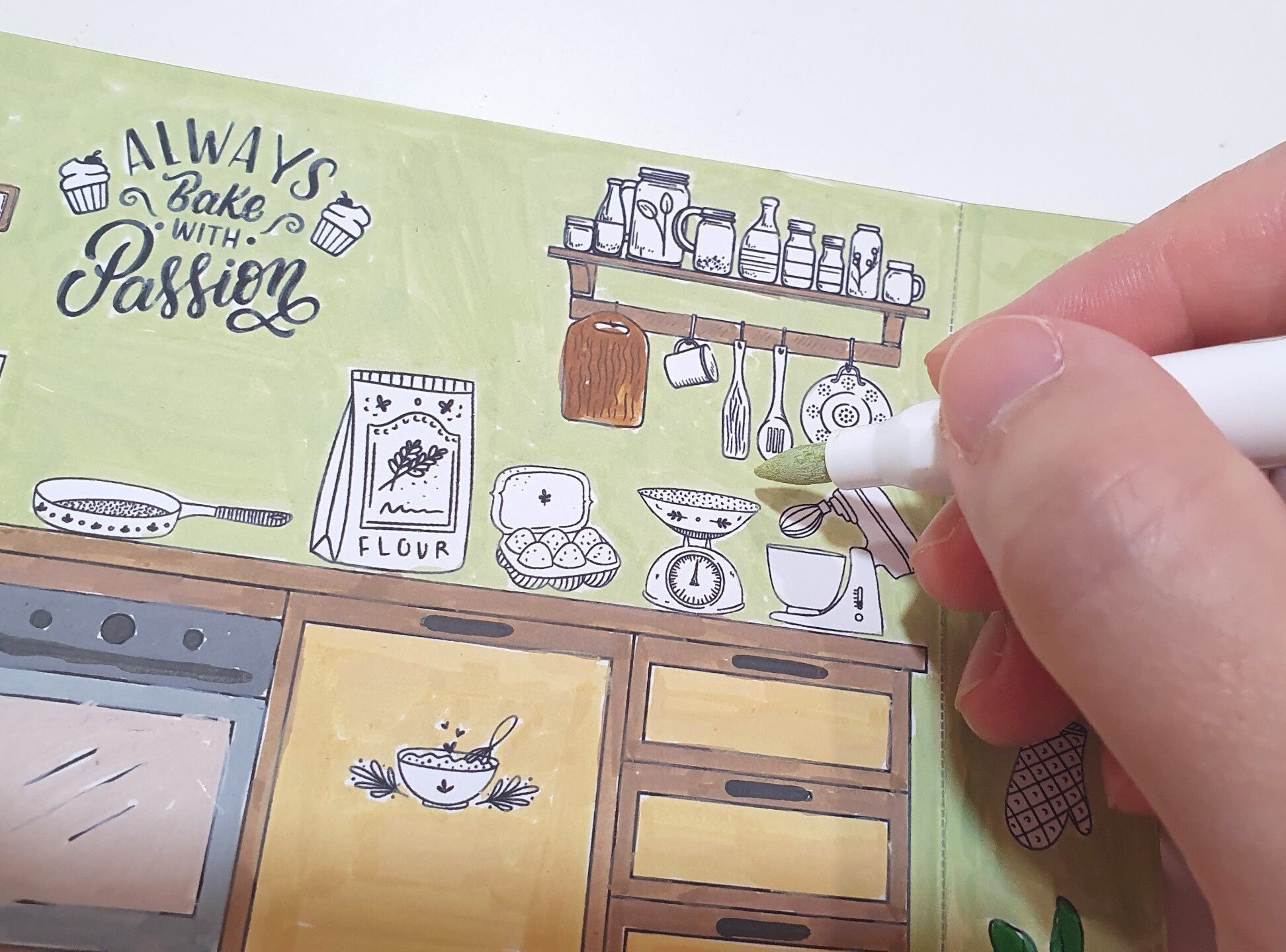 Bakery Coloring Set, Printable Bakery Play Set, Paper Food Play Items ...