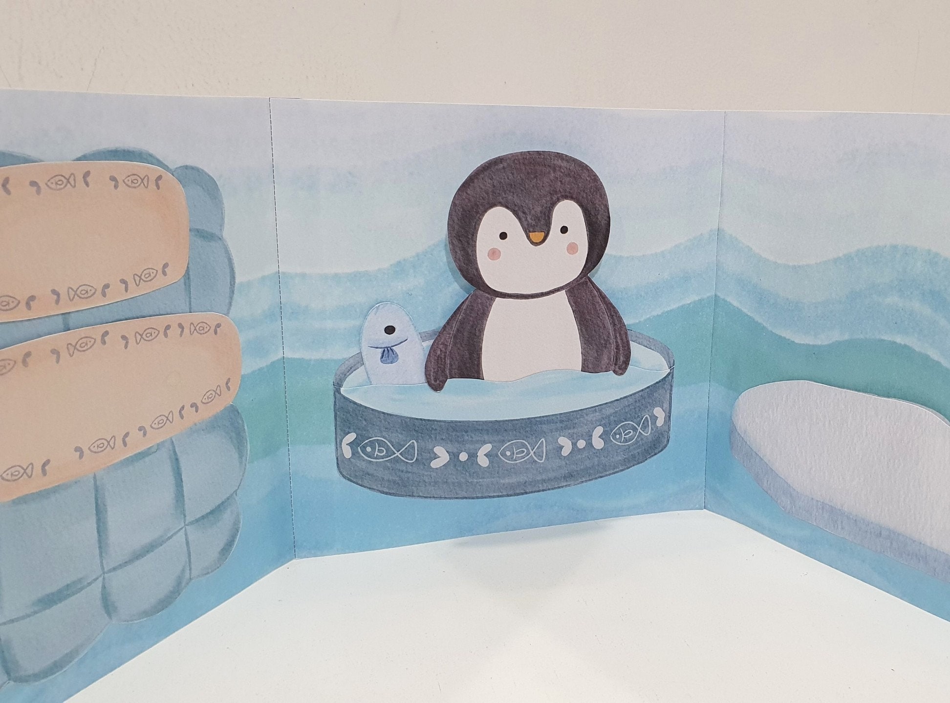 Penguin Paper Doll Printable, Paper Dollhouse Kit, DIY Kids Paper ...