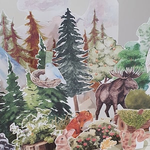 Build a Woodland, Printable Woodland Diorama, Forest Play Set, Paper ...