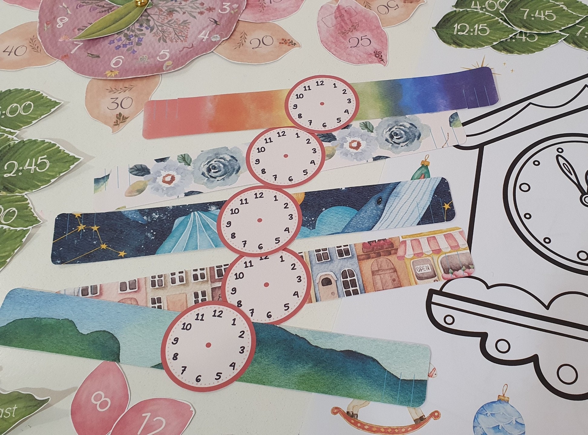 Telling Time Activity Pack, Printable Clock & Watch Paper Toy ...
