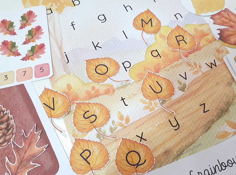 Autumn Leaf Activity Pack, Leaf Unit Study, Autumn Color Sorting, Leaf ...