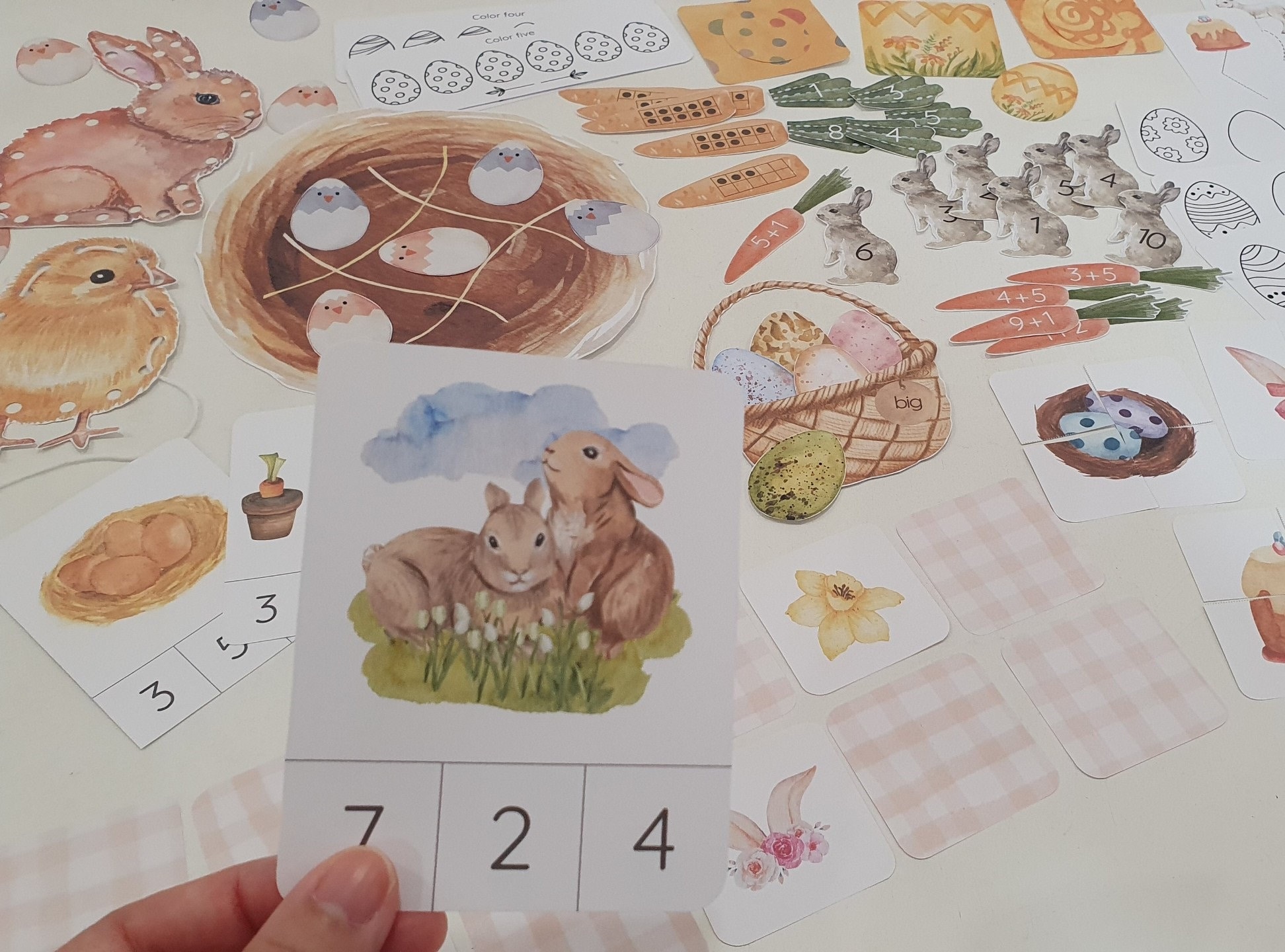 Easter Activity Pack, Easter Puzzles, Bunny Count and Clip Cards ...