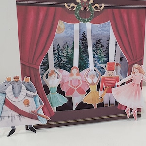 Nutcracker Ballet Paper Puppet Theater, Christmas Ballet Printable ...