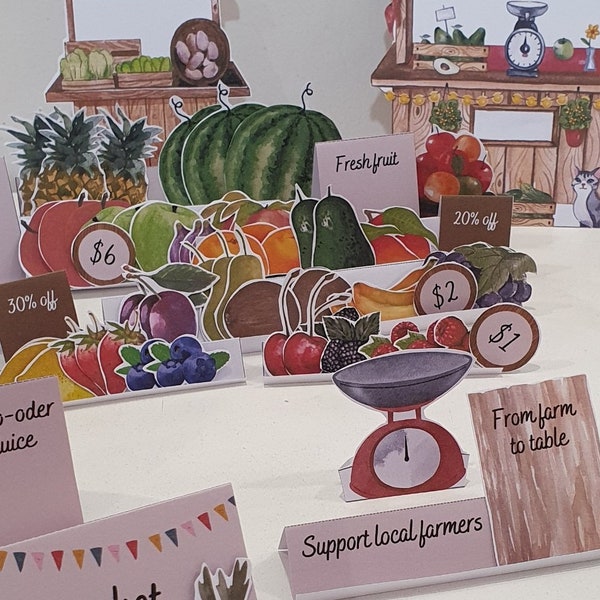 Printable Kids Farmers Market - Etsy