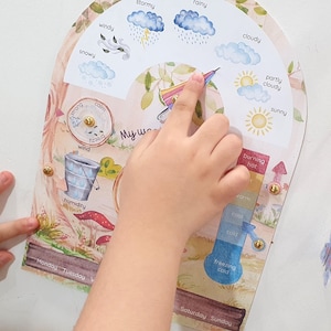 Weather Station Printable, Weather Wheel, Classroom Weather Chart, DIY ...