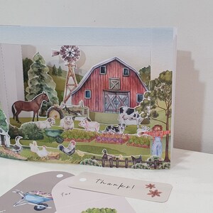 Farm Pop up Printable, Pop up Greeting Card, Build a Barnyard Crafts ...