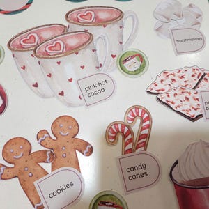 Hot Cocoa Stand Dramatic Play Set, Christmas Shop Pretend Play ...