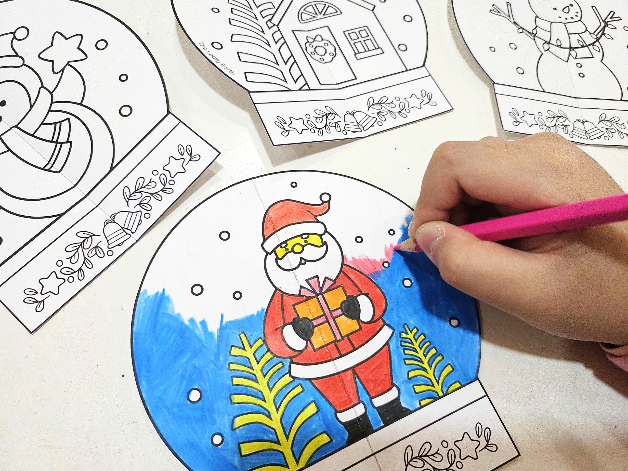 3D Paper Snow Globe, Christmas Paper Craft, Build a Snow Globe, DIY ...