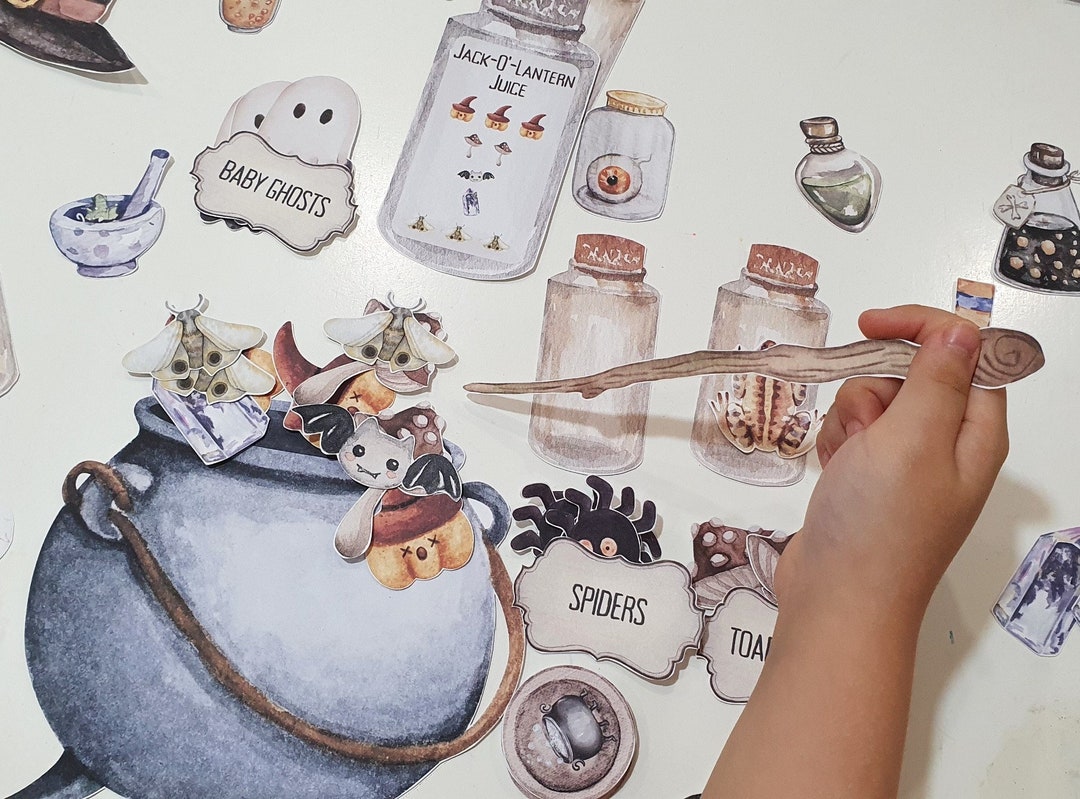 Hocus Pocus Lab Dramatic Play Set, Witchs Kitchen Pretend Play ...