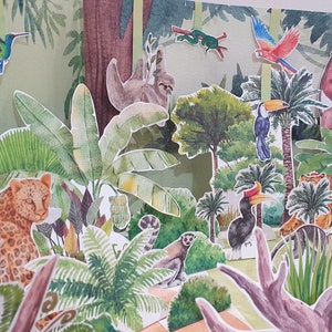 Build a Rainforest, Printable Rainforest Diorama, Jungle Play Set ...
