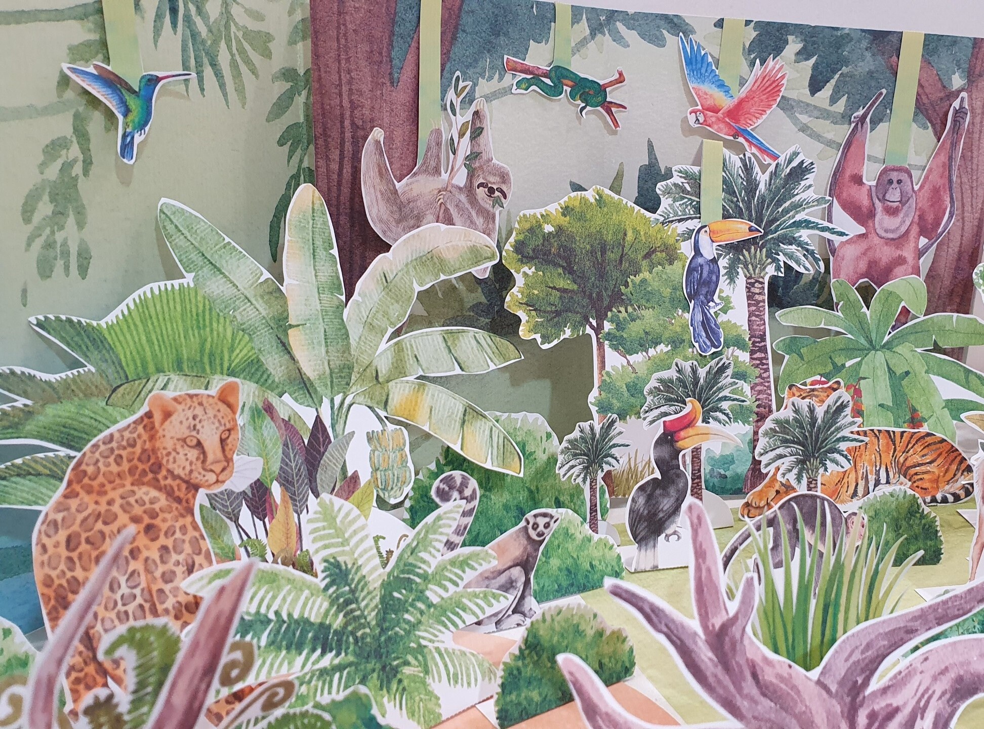 Build a Rainforest Printable Rainforest Diorama Jungle Play - Etsy