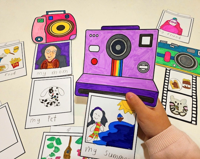 Printable Paper Camera Craft for Kids | End-of-year Memory Activity ...
