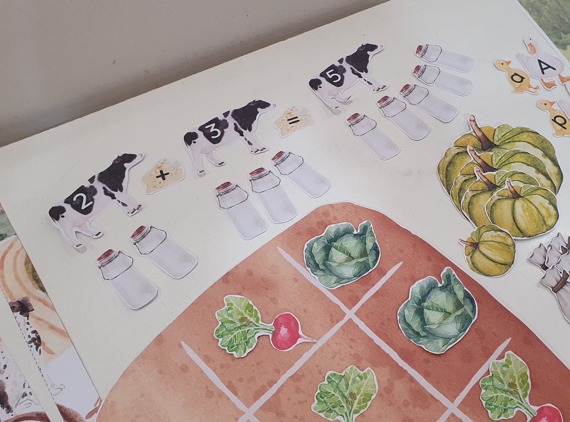 Farm Activity Pack, 48 Fruit and Vegetable Flashcards, Building CVC ...