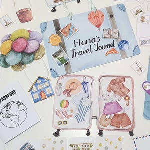 Travel Activity Pack, Kids Travel Journal, World Landmark Cards, Pack a ...