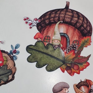 Acorn House Printable Play Set, Build an Acorn House, Fairy Land, DIY ...