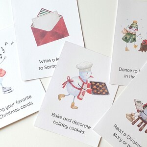 25 Printable Advent Activity Cards for Kids, Kids Action Cards ...