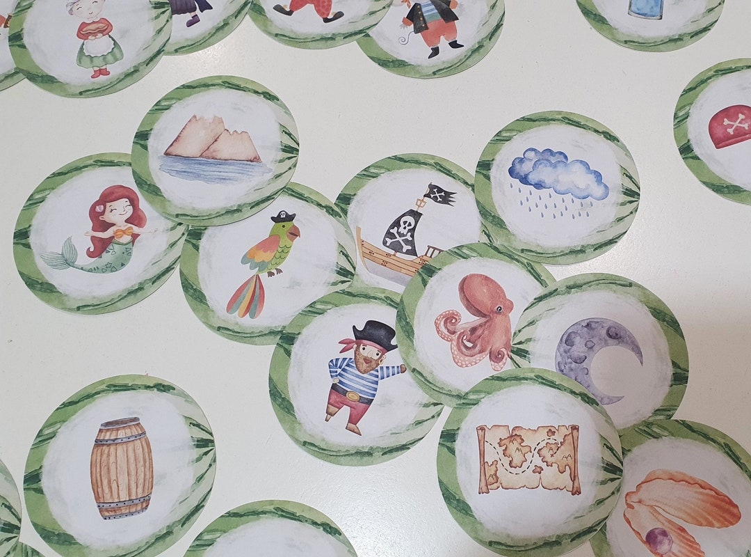 Summer Story Telling Cards, Printable Story Tokens, Imaginative Play ...