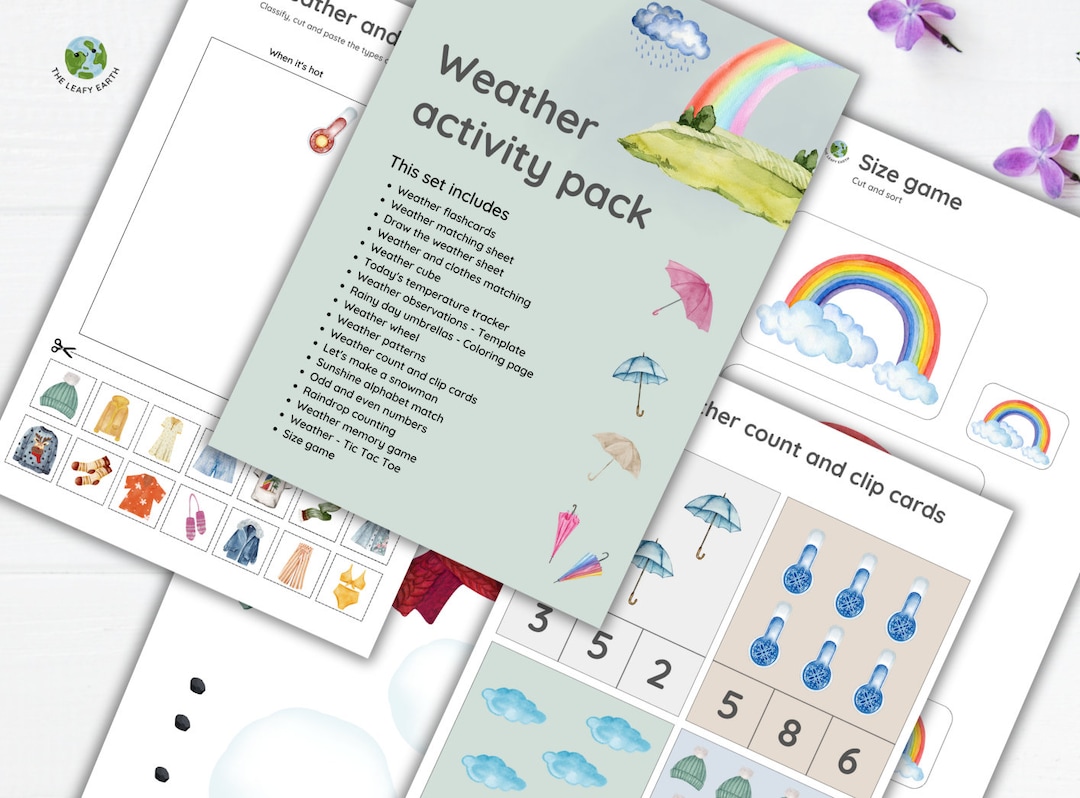 Weather Activity Pack, Weather Study, Craft Ideas, Activity Pack ...