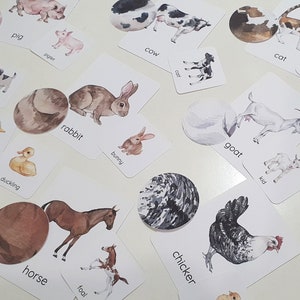 Farm Animal Matching Games, Animal Pattern Activity, Mother & Baby ...