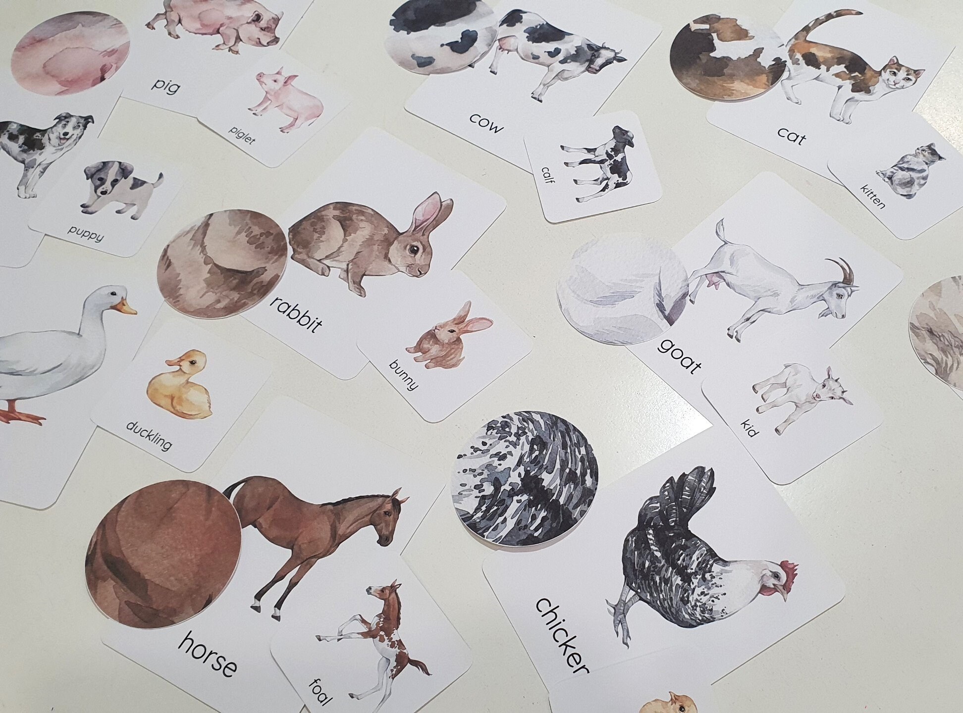 Farm Animal Matching Games, Animal Pattern Activity, Mother & Baby ...