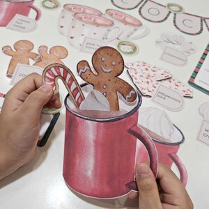 Hot Cocoa Stand Dramatic Play Set, Christmas Shop Pretend Play ...