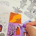 Halloween Paper House Coloring Set, 3D Haunted House, Spooky Paper ...
