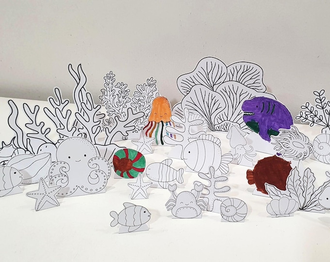 Easy Ocean Diorama Craft Project for Kids | Rainy Day Activity | Ocean ...