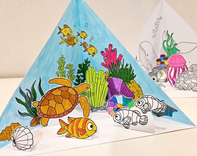 Easy Ocean Diorama Craft Project for Kids | Rainy Day Activity | Ocean ...