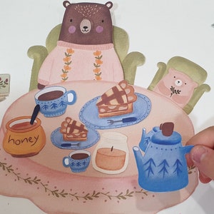 Bear Paper Doll Printable, Paper Dollhouse, DIY Kids Paper Craft ...