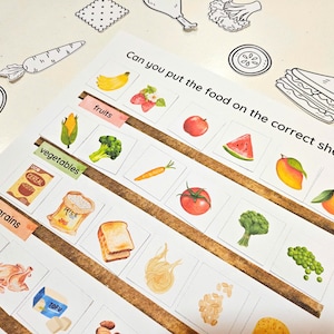 Food Group Sorting Game, Make a Meal Mat, Healthy Eating, Food Sorting ...