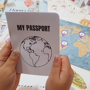 Travel Activity Pack, Kids Travel Journal, World Landmark Cards, Pack a ...