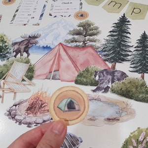 Camping Pretend Printable Playset, Camping Dramatic Play, DIY Kids ...