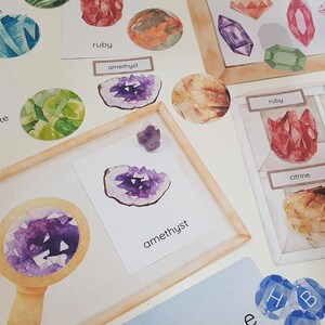 Gemstones Activity Pack, Gemstones Nature Study, Gems Montessori Cards ...