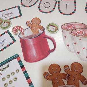 Hot Cocoa Stand Dramatic Play Set, Christmas Shop Pretend Play ...