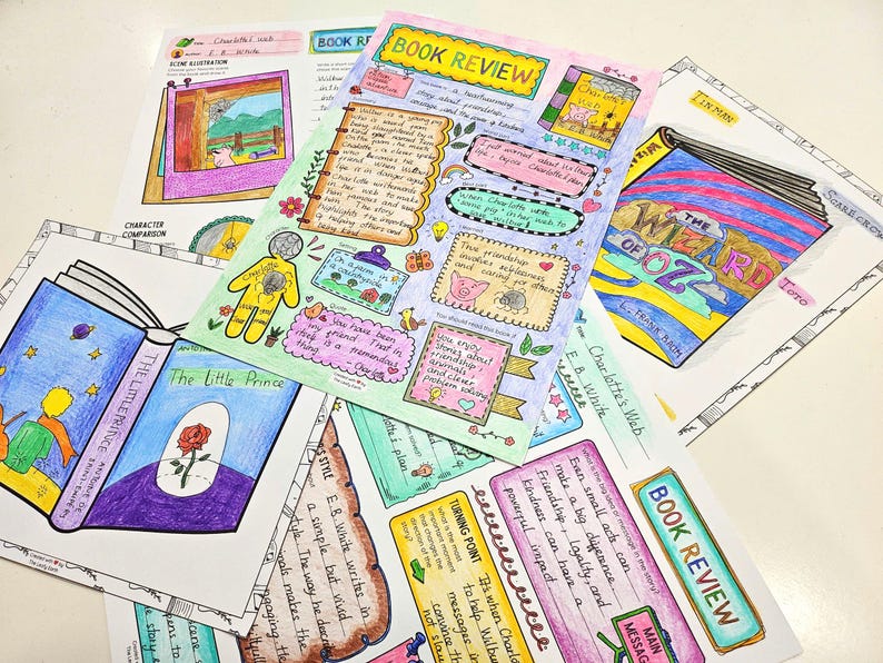 Book Review and Cover Design, Book Report Project, Reading Response ...