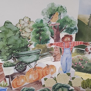 Build a Farm, Printable Farm Diorama, Farm Play Set, Paper Scene, DIY ...