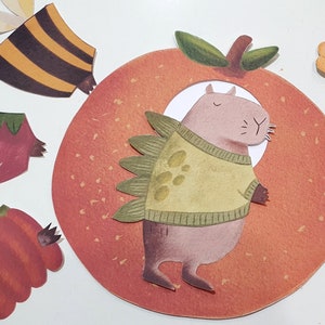 Capybara Paper Doll Printable, Paper Dollhouse, DIY Kids Paper Craft ...