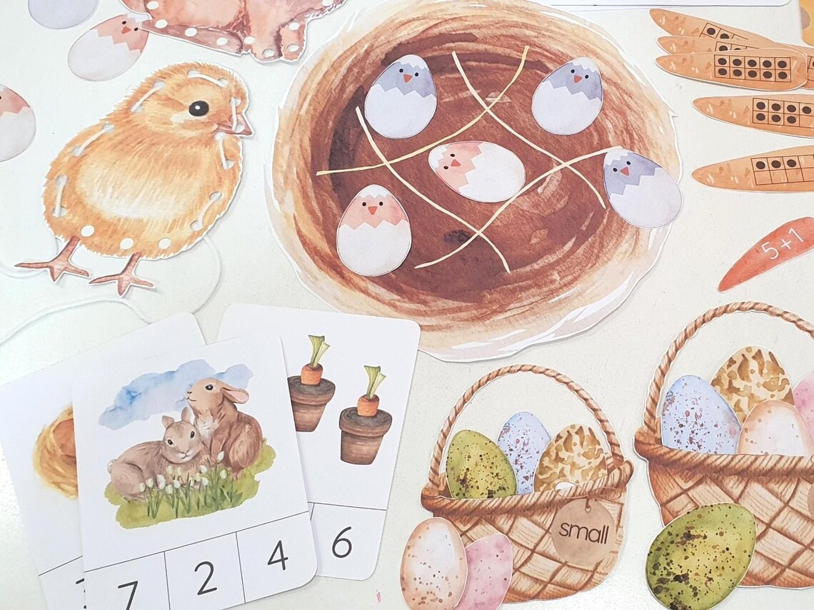 Easter Activity Pack, Easter Puzzles, Bunny Count and Clip Cards ...