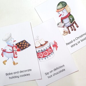 25 Printable Advent Activity Cards for Kids, Kids Action Cards ...