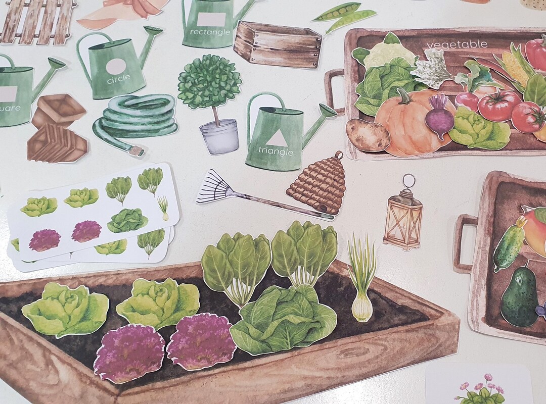 Garden Activity Pack, Spring Garden Flashcards, Montessori Spring ...