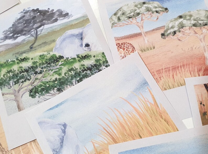 Safari Animal Find and Match Game, Animal Pattern Cards, Savanna Animal ...