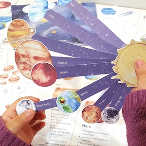Solar System Activity Pack, Space Unit Study, Solar System Model and ...