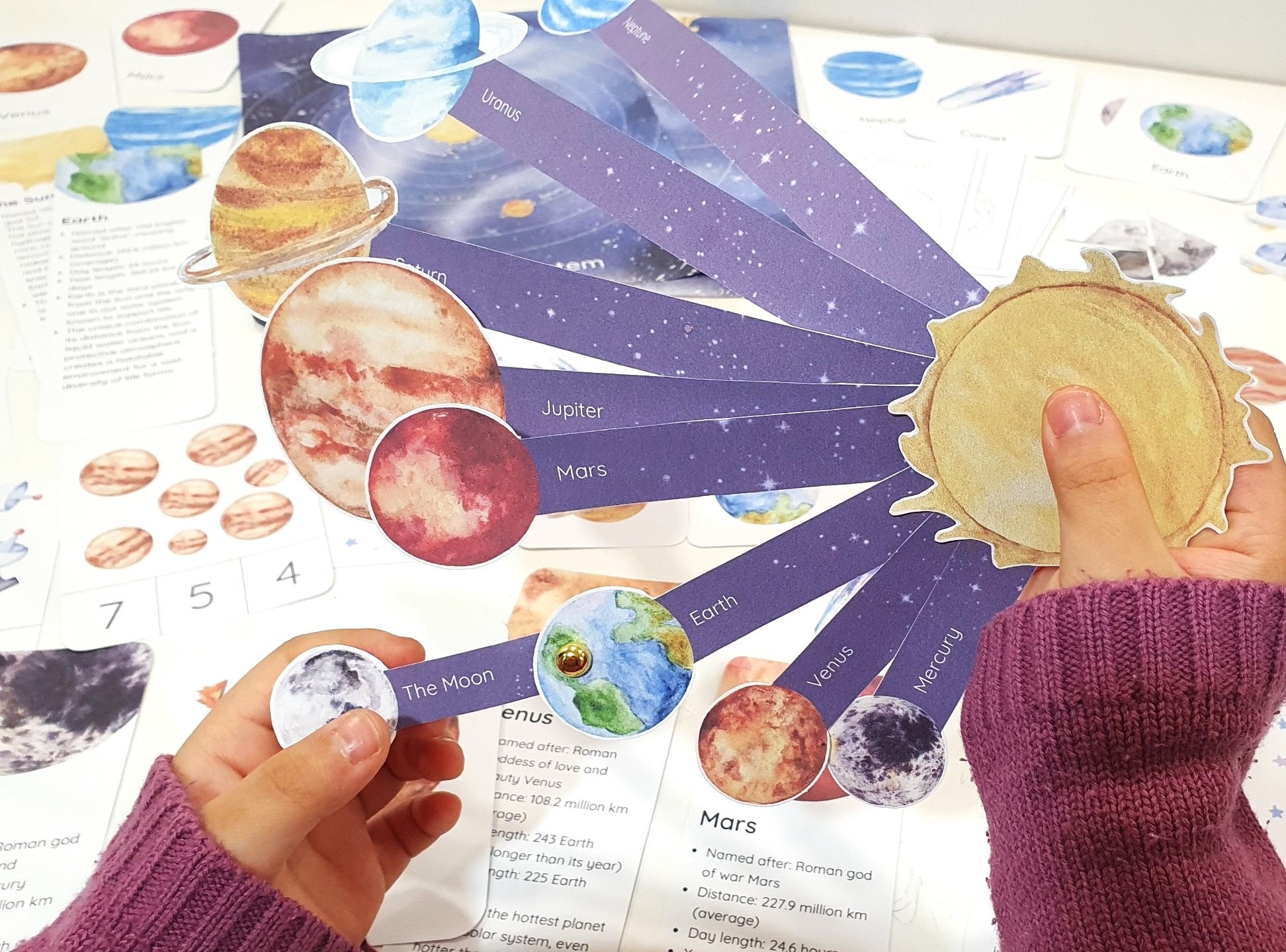 Solar System Activity Pack, Space Unit Study, Solar System Model and ...