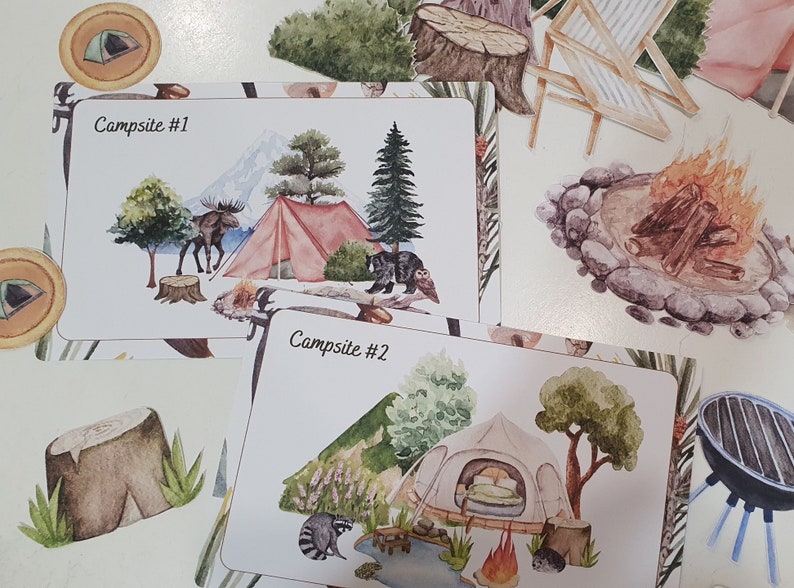 Camping Pretend Printable Playset, Camping Dramatic Play, DIY Kids ...